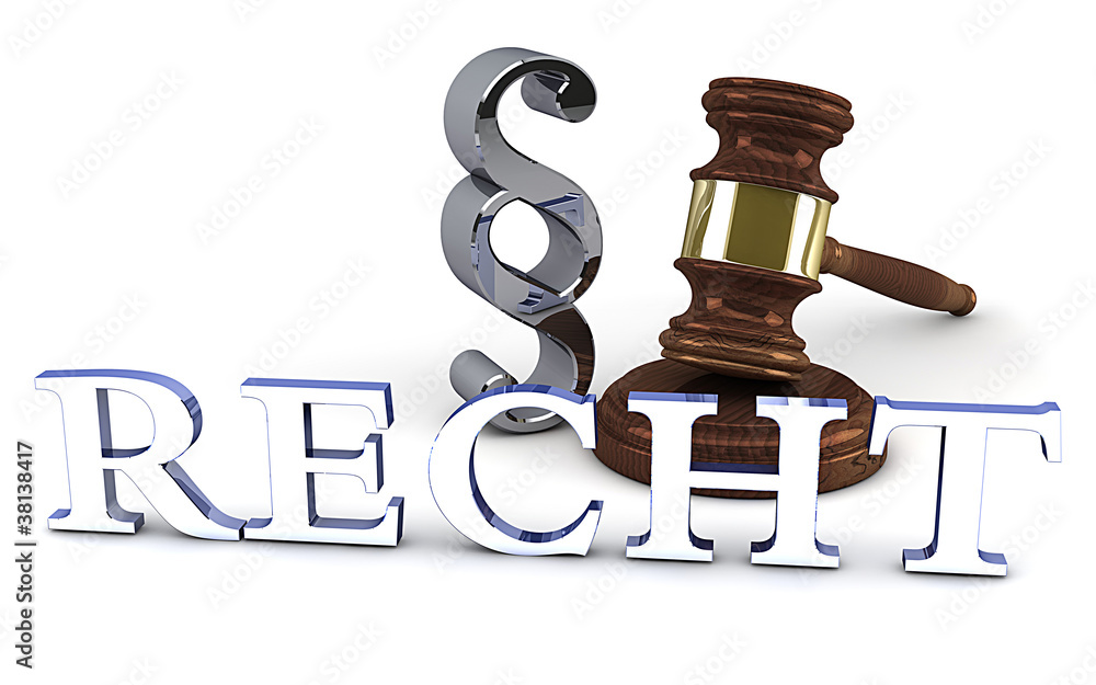 Recht - Paragraph - Richterhammer Stock-Illustration | Adobe Stock