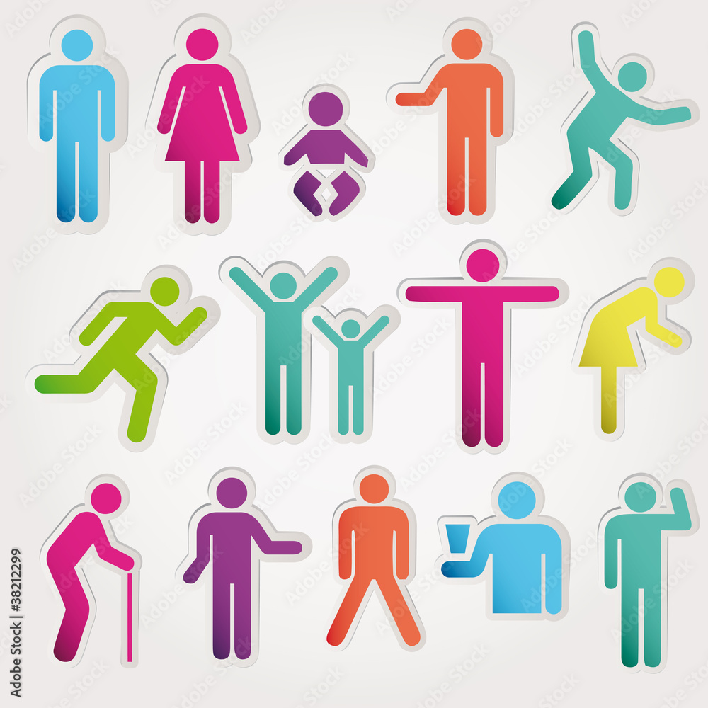 Vector illustration schematic Icons Sign Symbol Pictogram Stock Vector ...