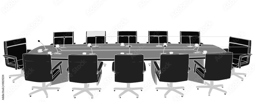 Meeting Conference Table Vector 03 Stock Vector | Adobe Stock