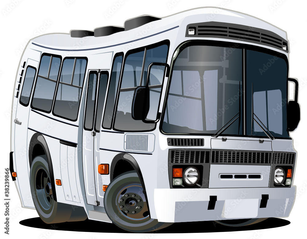 Vector cartoon bus Stock Vector | Adobe Stock