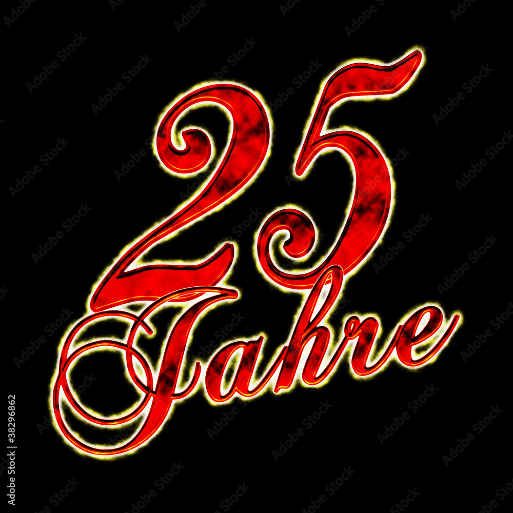 25 Jahre - Jubiläum Stock-Illustration | Adobe Stock