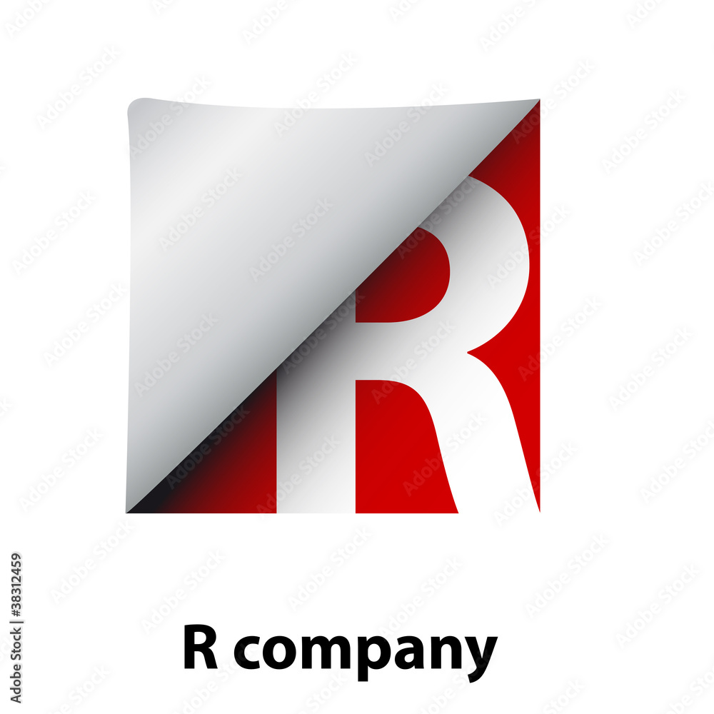 Logo label letter R # Vector Stock Vector | Adobe Stock