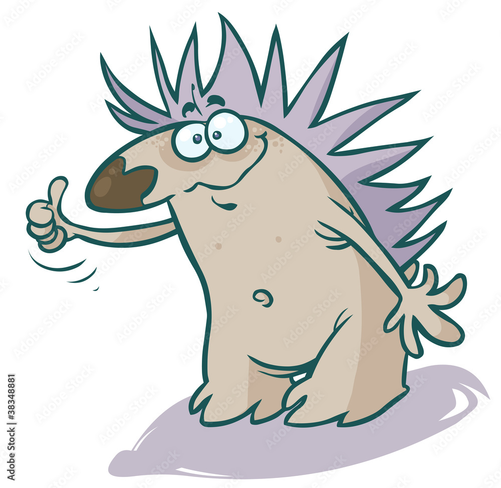 Cartoon Hedgehog. Stock Vector | Adobe Stock