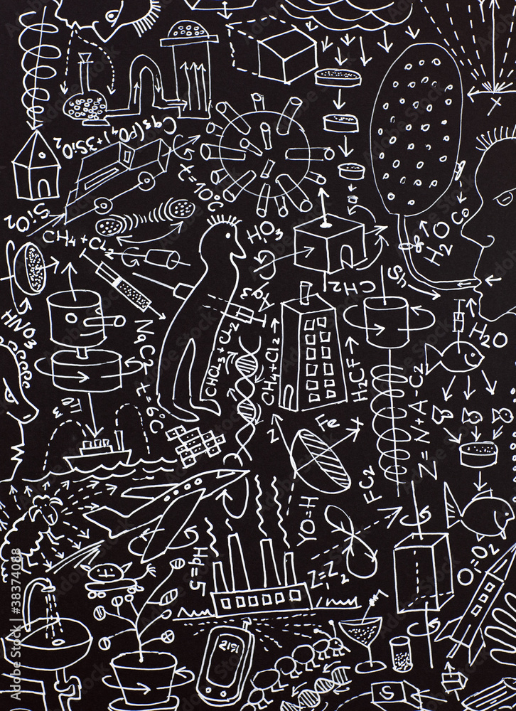 Innovation background. Hand-drawing background Stock Photo | Adobe Stock