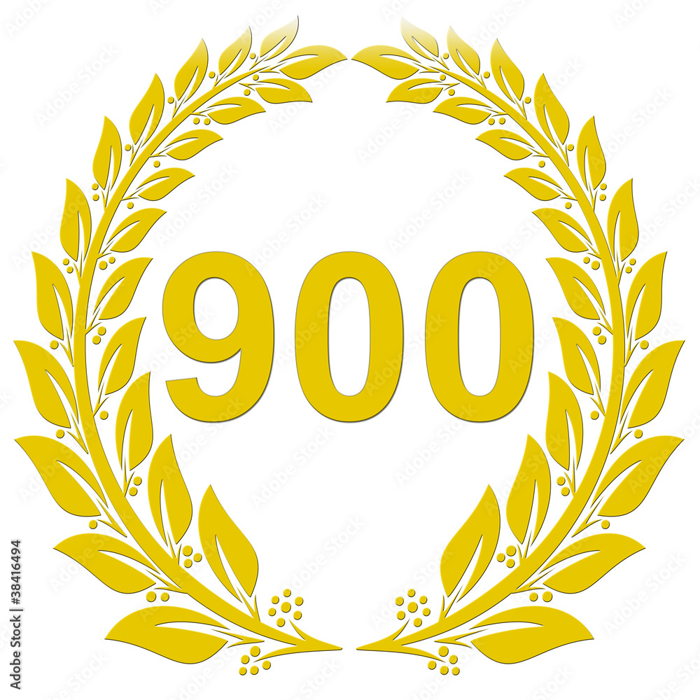 Lorbeerkranz Gold - 900 Stock Illustration | Adobe Stock