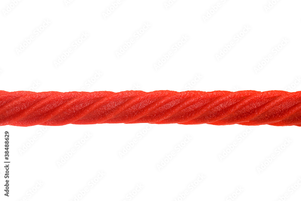 Red Rope of Licorice Candy Stock Photo | Adobe Stock