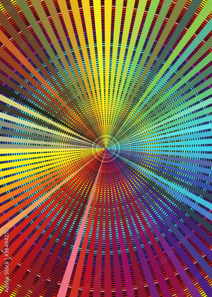 Rainbow color chart, guide for prepress, printing Stock Illustration ...