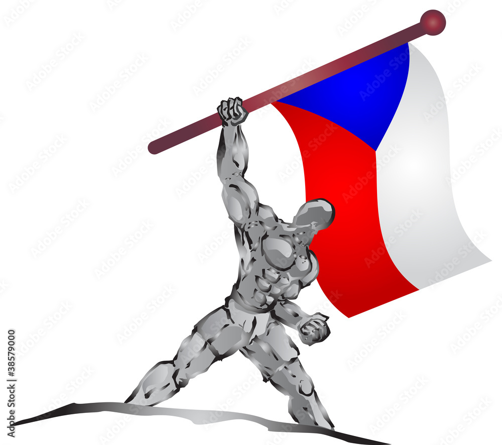 muscle flag Stock Vector | Adobe Stock