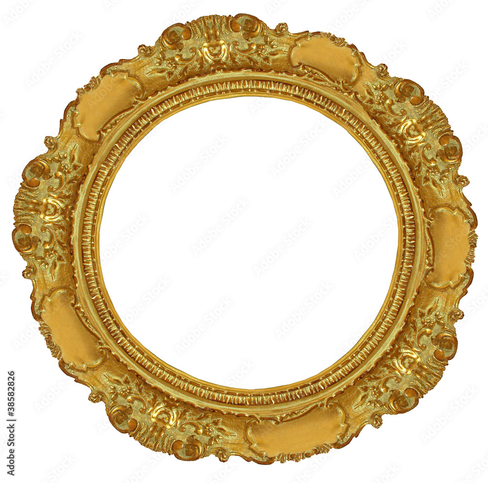 circle gold frame Stock Photo | Adobe Stock