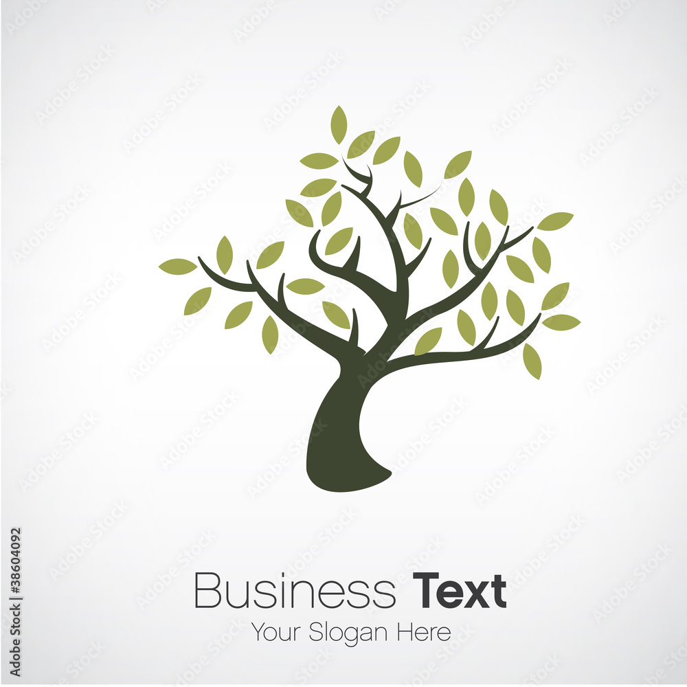 logo arbre Stock Vector | Adobe Stock