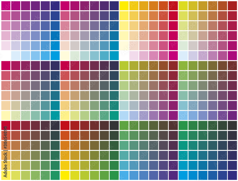 Vector color palette Stock Vector | Adobe Stock