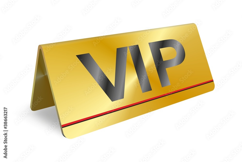 VIP Schild 1 Stock-Vektorgrafik | Adobe Stock
