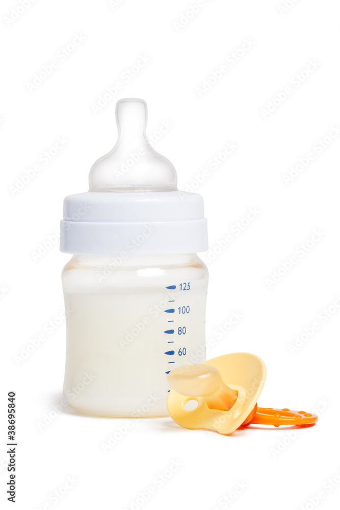 Baby: bottle and pacifier Stock Photo | Adobe Stock