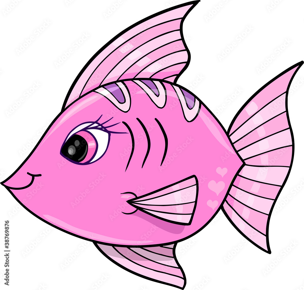Pink Fish Clipart