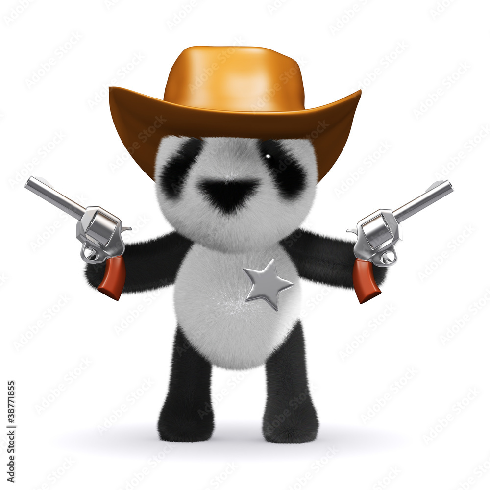 Panda Bears With Guns