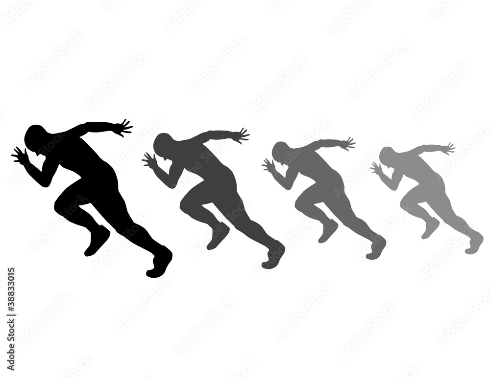 Sprinters! Vector eps8 / clip art / jpeg Stock Vector | Adobe Stock