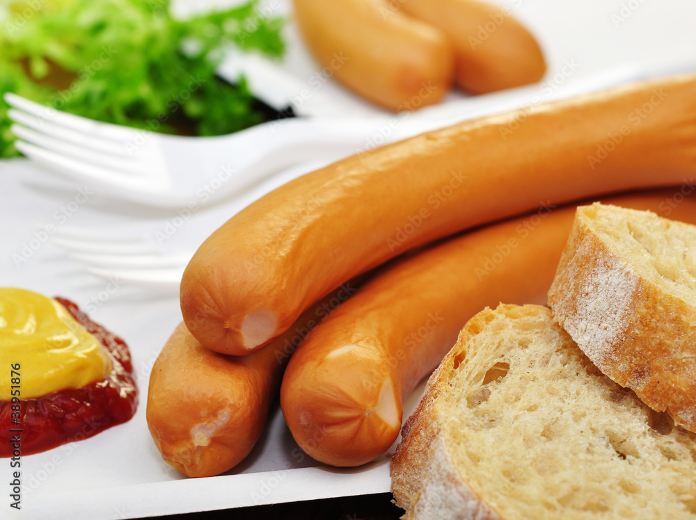 Wienerwürste Stock-Foto | Adobe Stock