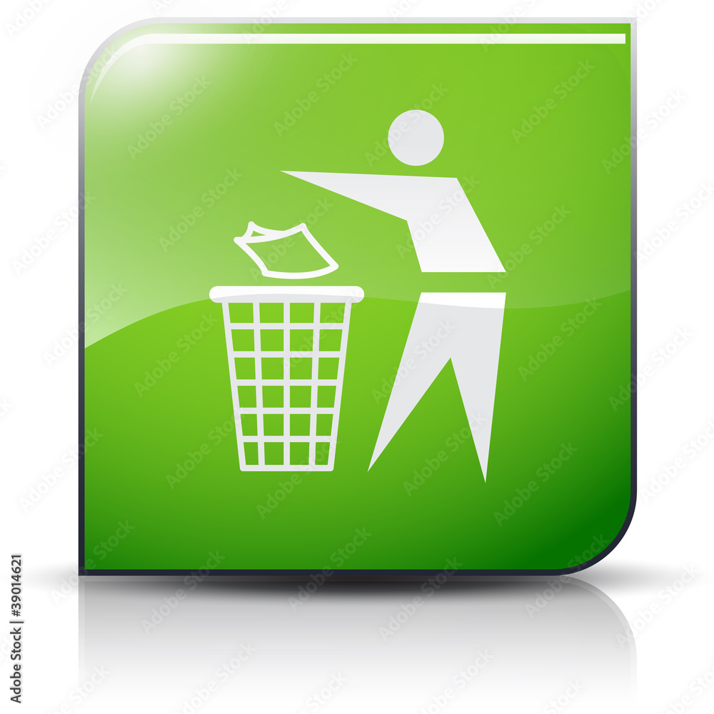 Symbole glossy vectoriel Tidyman Stock Vector | Adobe Stock