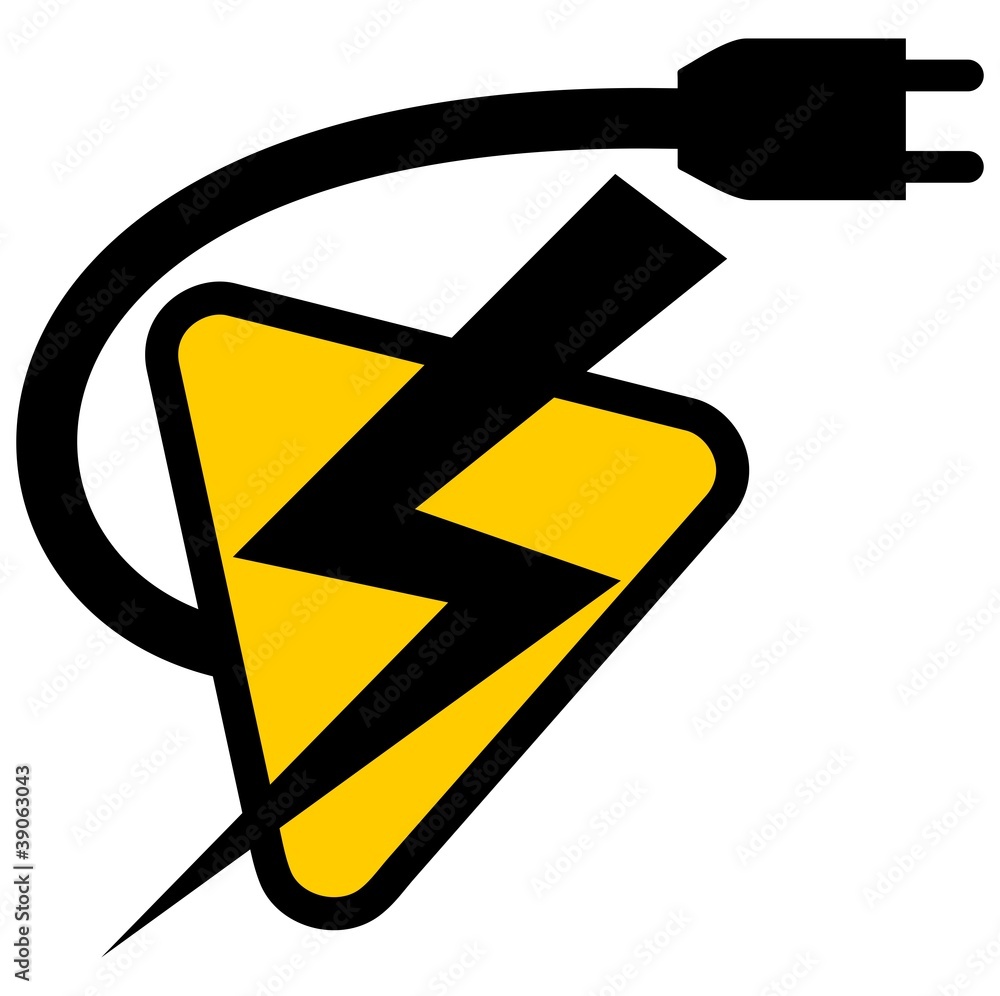 Simbolo eléctrico vector de Stock | Adobe Stock