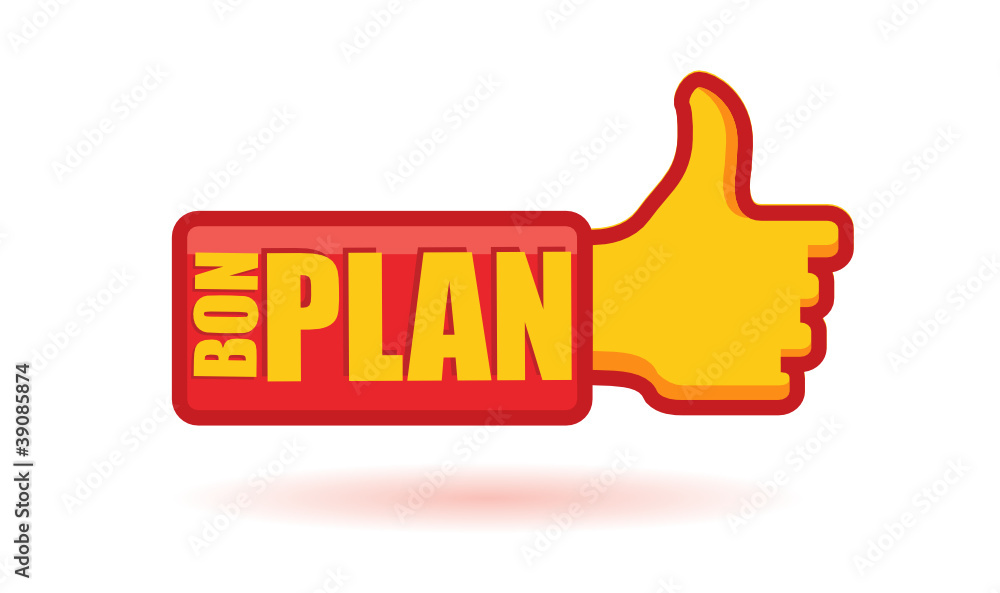 bouton bon plan Stock Vector | Adobe Stock