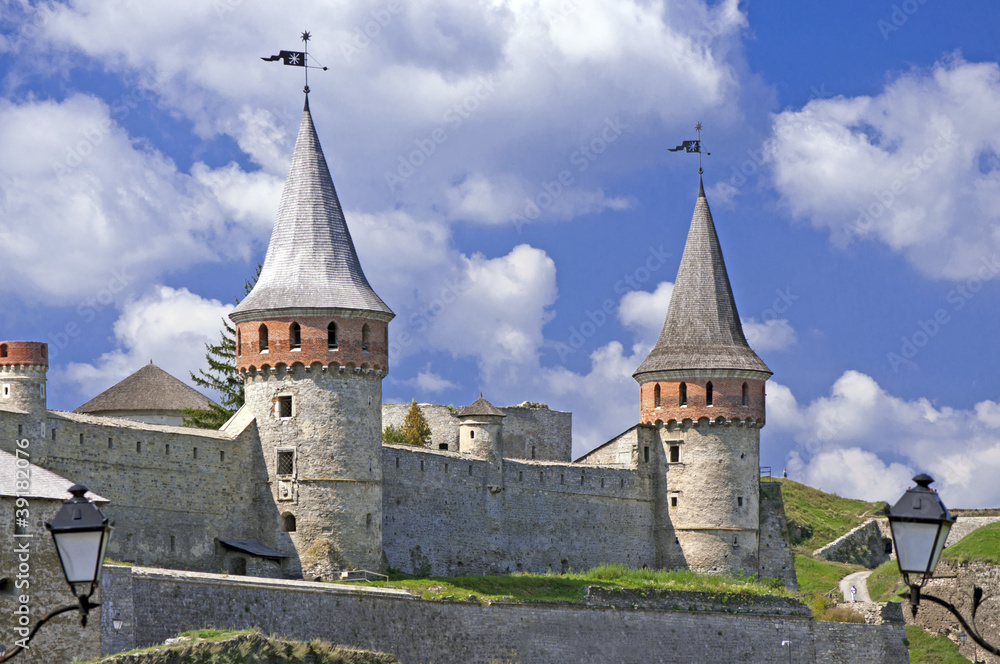 Beautiful medieval castle in Ukraine Stock Photo | Adobe Stock