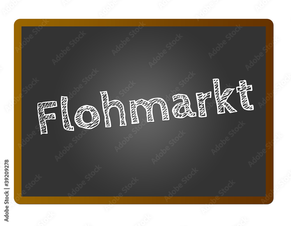 Flohmarkt Schild ClipArt