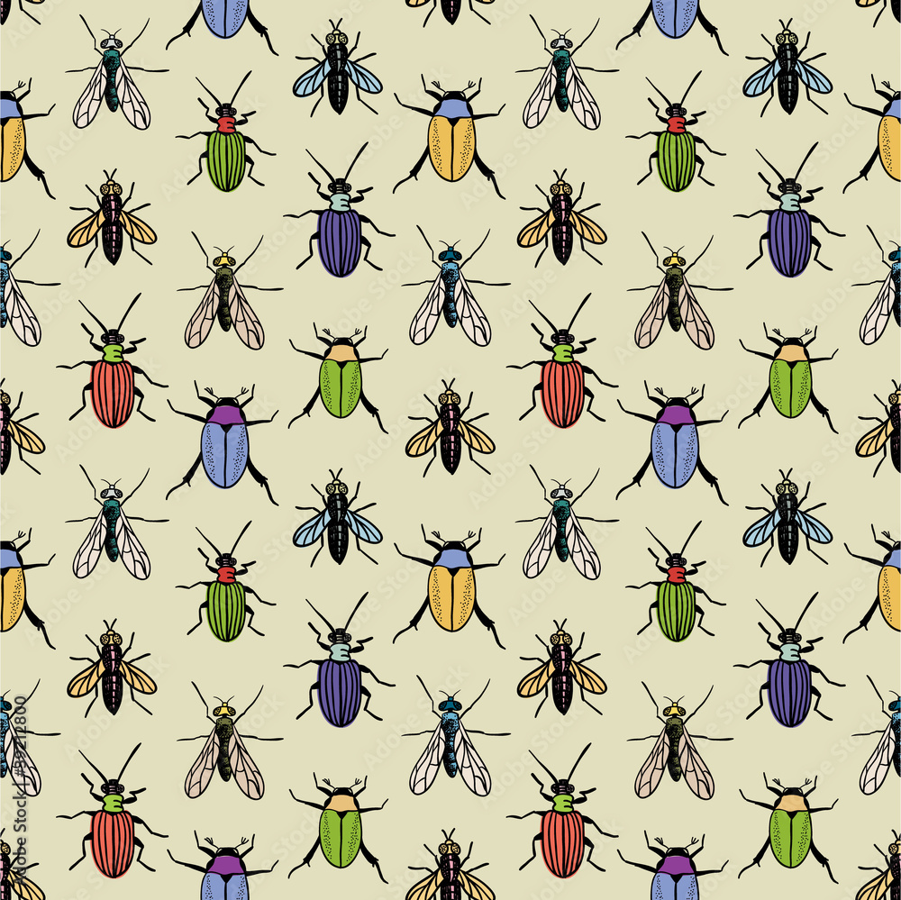 Bugs texture Stock Vector | Adobe Stock