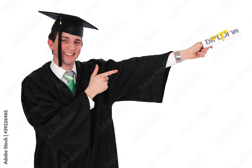 Abschluss mit Diplom Stock Photo | Adobe Stock