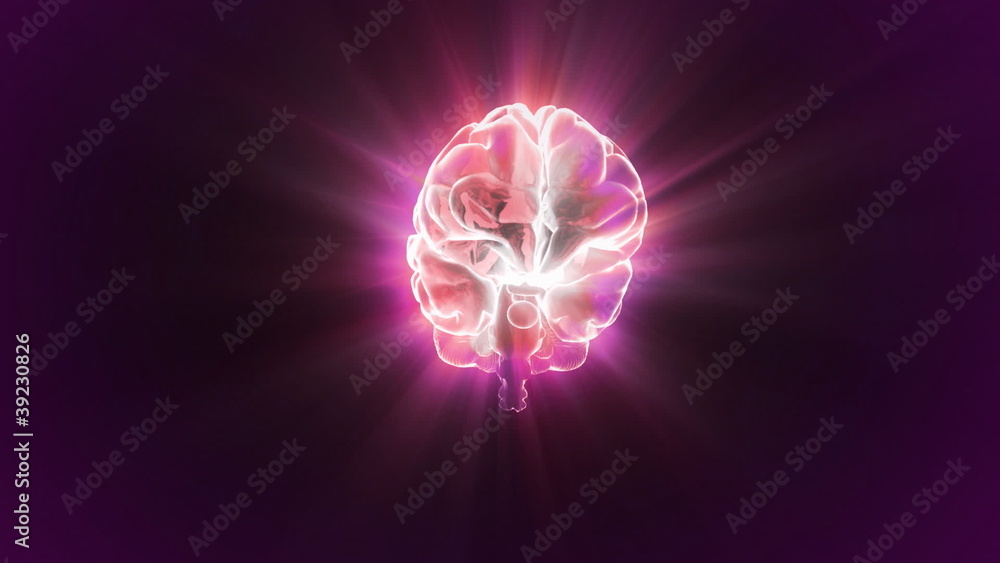 red brain rotate flare Stock Video | Adobe Stock