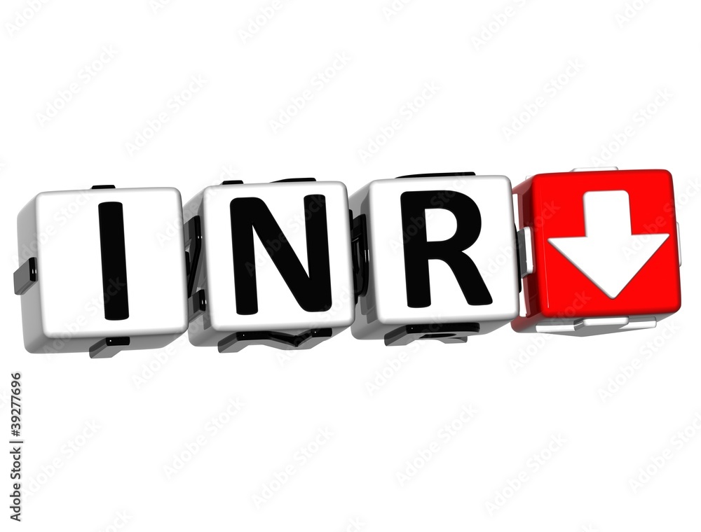 ภาพประกอบสต็อก Currency INR rate concept symbol button on white ...