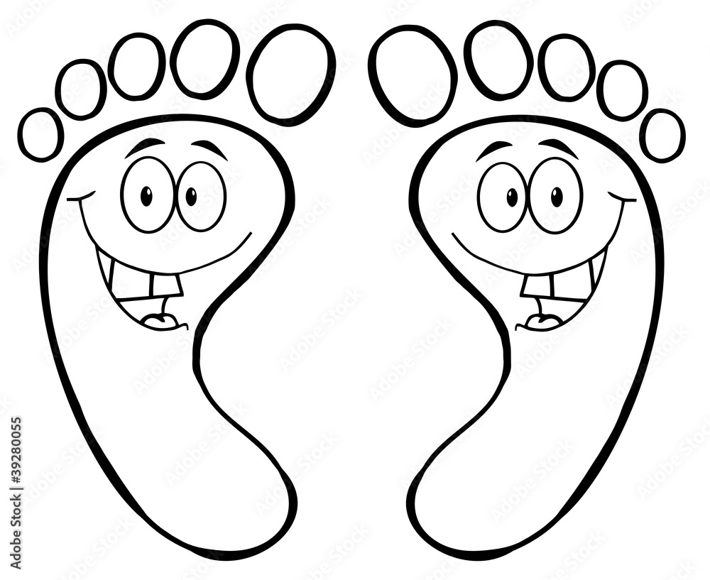 Cartoon Foot Outline
