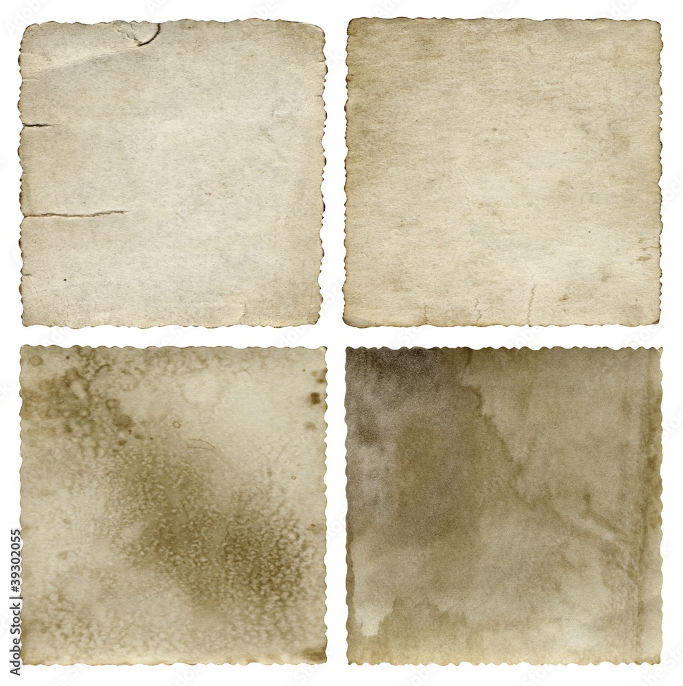 High resolution old paper set isolated Stock Illustration | Adobe Stock