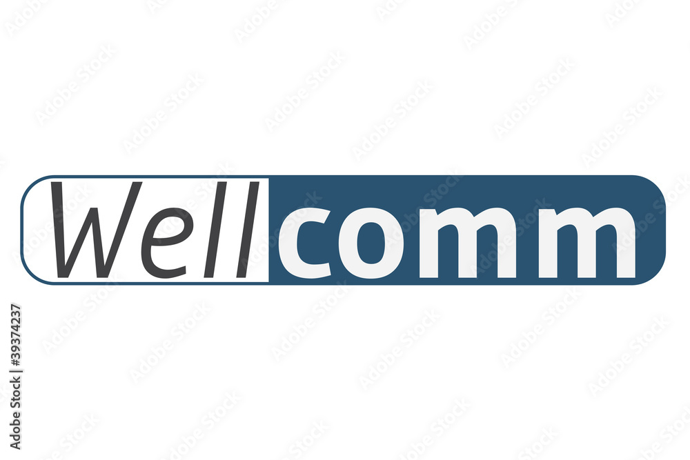 Logo Wellcomm Stock Vector | Adobe Stock