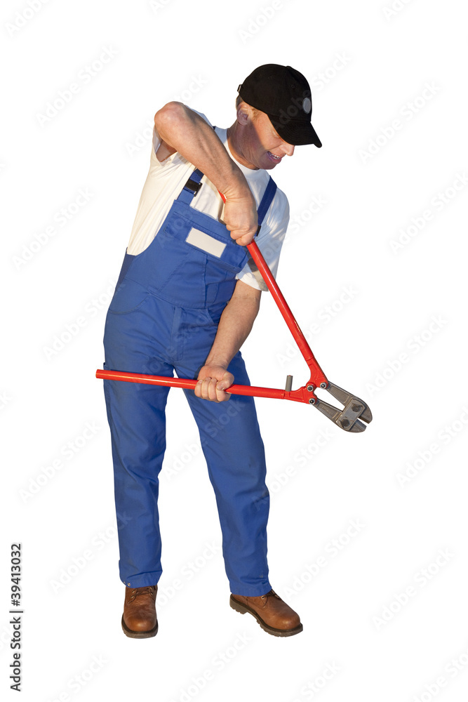 Workman on the job Stock Photo | Adobe Stock