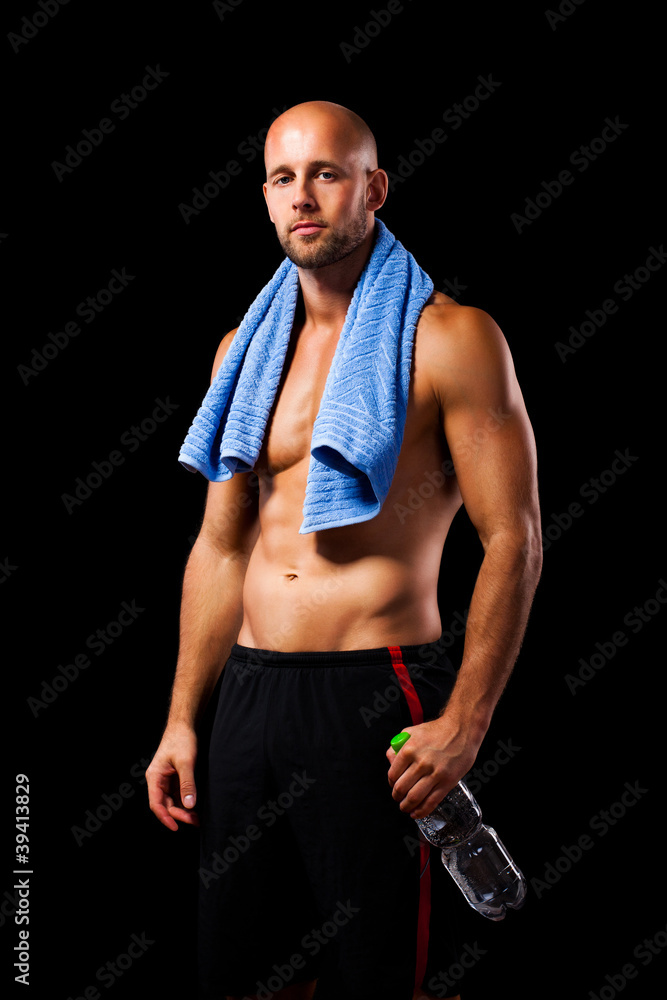 attraktiver männlicher Sportler Stock Photo | Adobe Stock