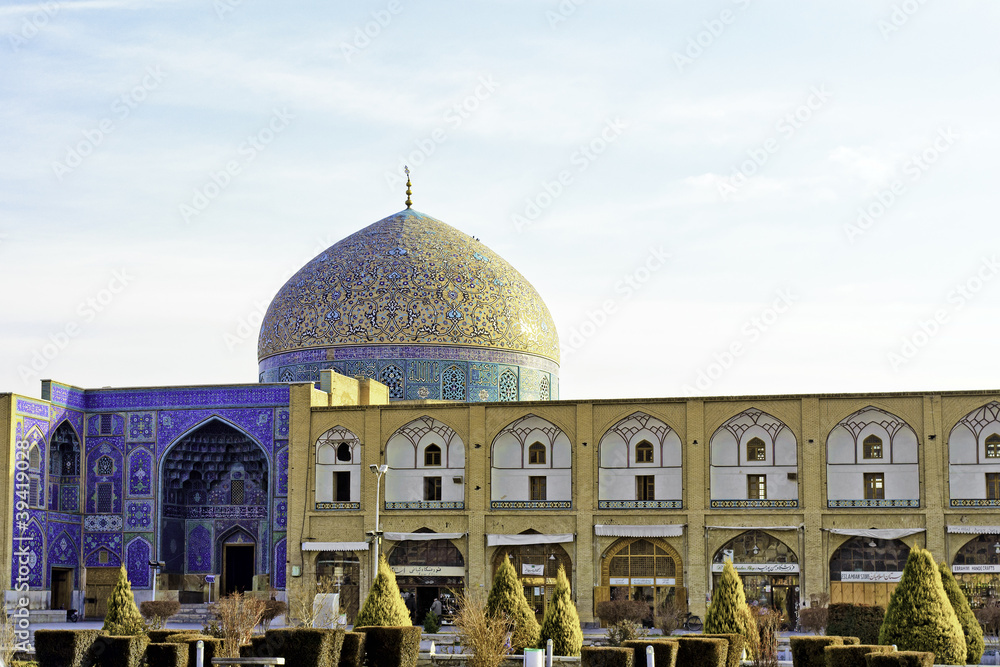 Sheikh Lotf Allah Mosque in Naghsh-i Jahan Square, Isfahan, Iran Stock ...