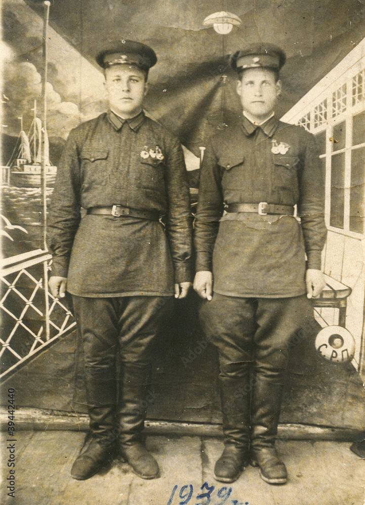 Old photograph soldier Stock Photo | Adobe Stock