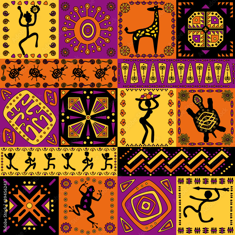 African pattern Stock Vector | Adobe Stock