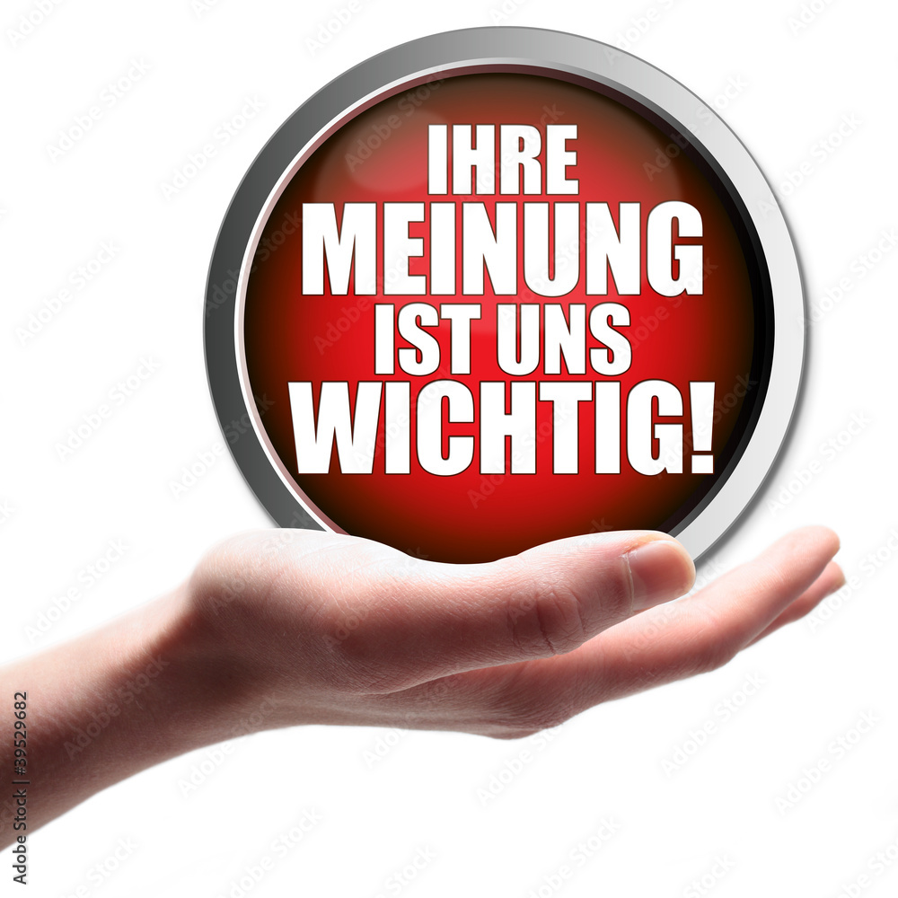 Ihre Meinung ist uns wichtig! Stock-Foto | Adobe Stock