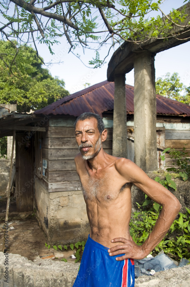 native man portrait Corn Island Nicaragua Stock Photo | Adobe Stock