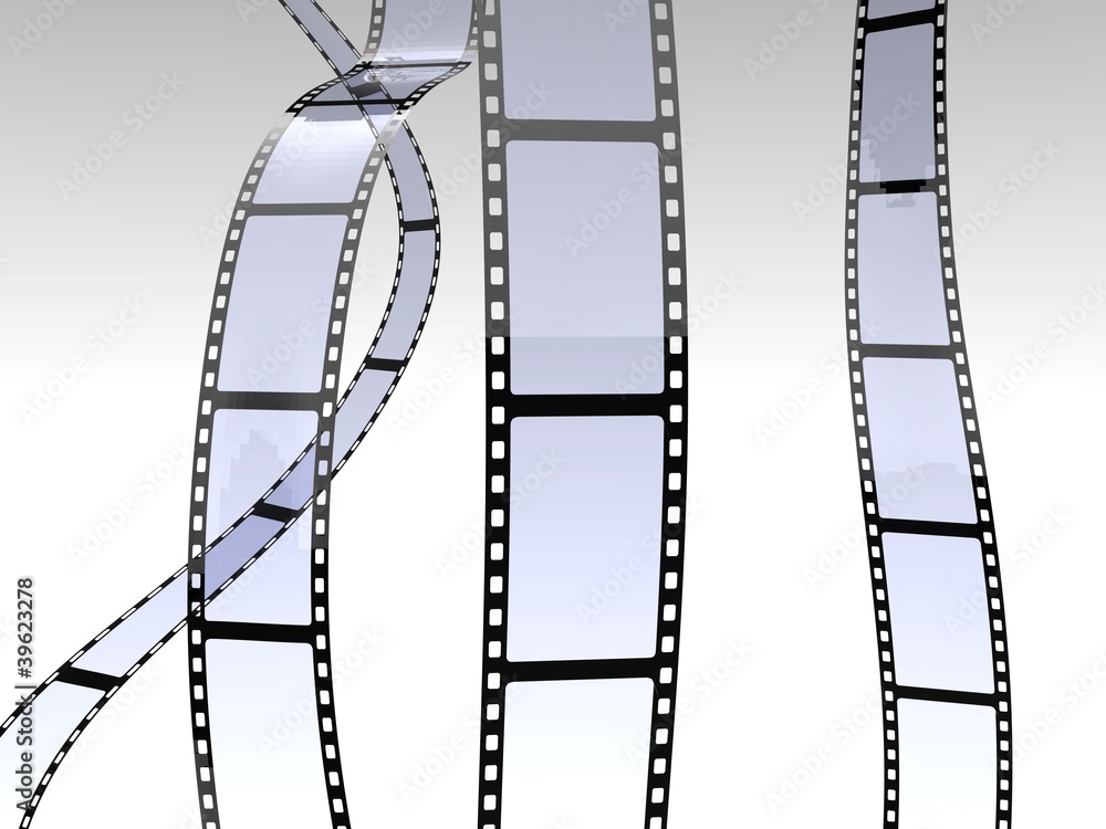 film roll falling on white background Stock Illustration | Adobe Stock