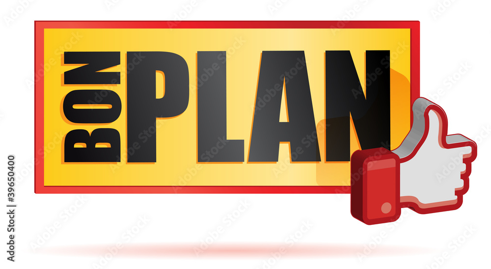 panneau bon plan Stock Illustration | Adobe Stock