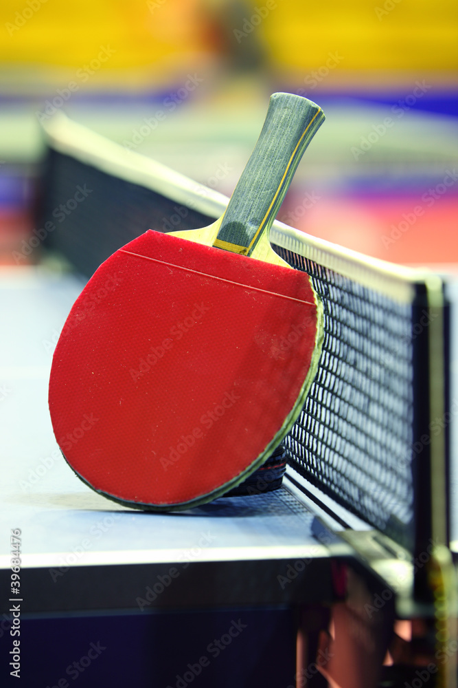 Equipment for table tennis - racket, ball, table Stock Photo | Adobe Stock