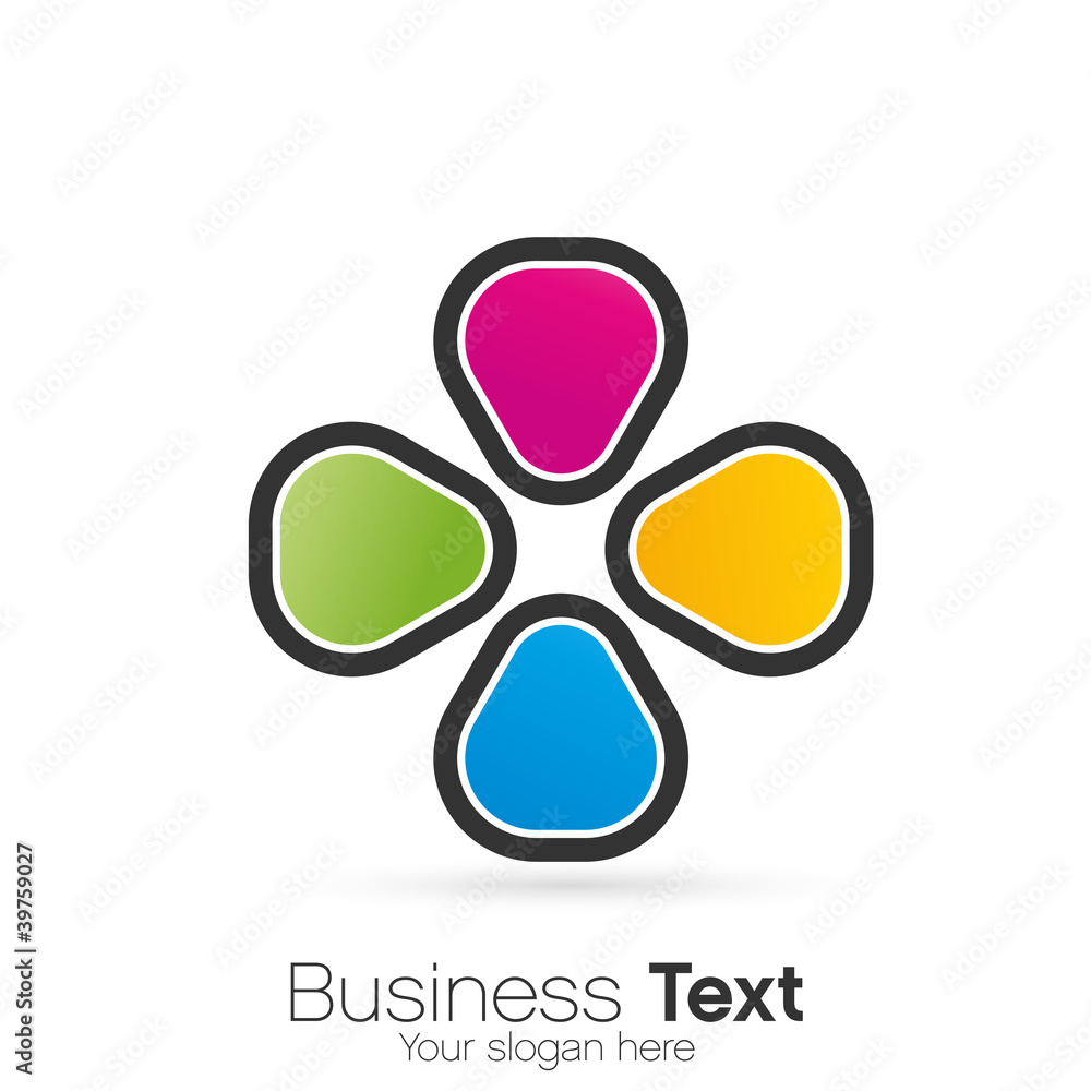 logo palette de couleur Stock Vector | Adobe Stock