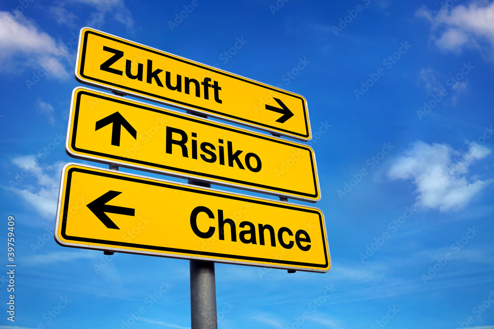 Zukunft Risiko Chance Stock-Foto | Adobe Stock