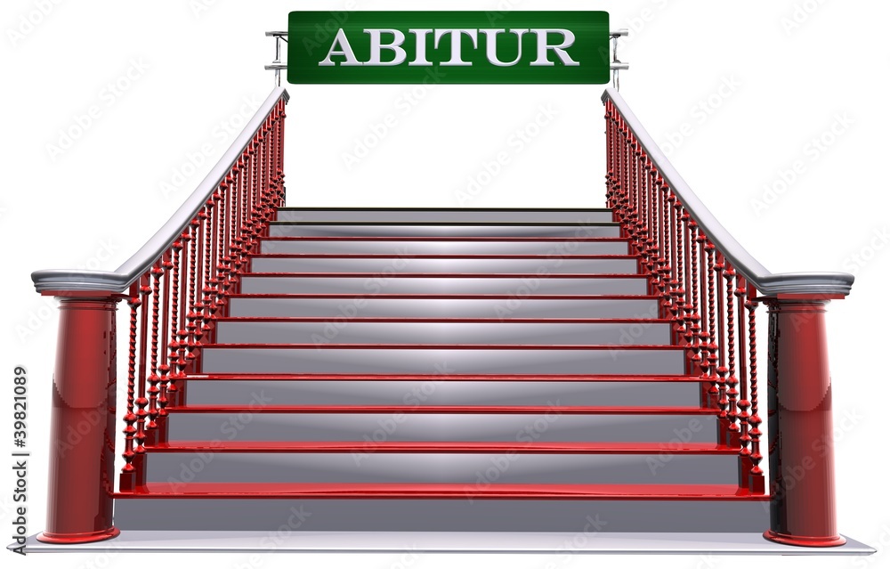 3D Treppe - ABITUR Stock Illustration | Adobe Stock