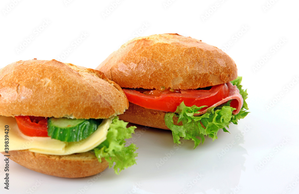 Belegtes Brötchen 01 Stock-Foto | Adobe Stock