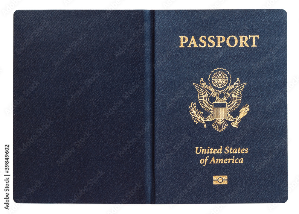 us passport isolated on white background Stock Photo | Adobe Stock