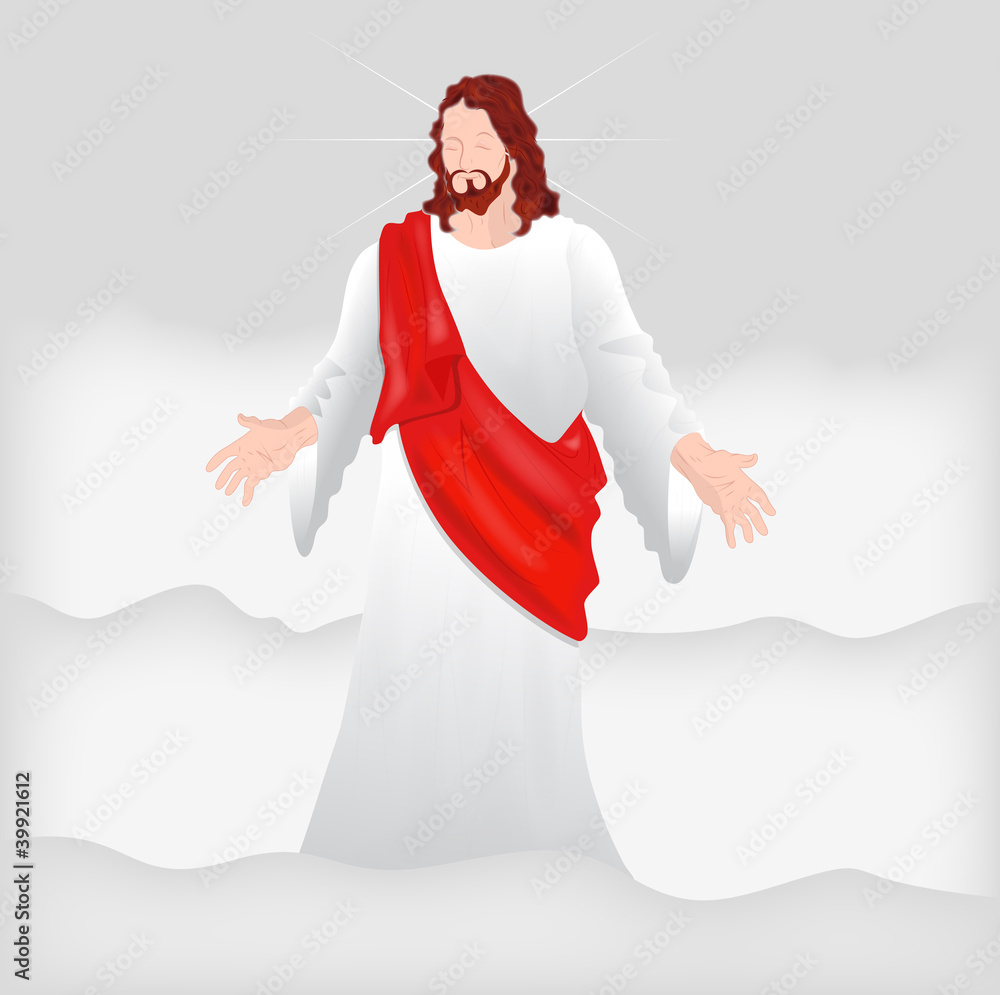 Jesus Christ Vector Art Stock Vector | Adobe Stock
