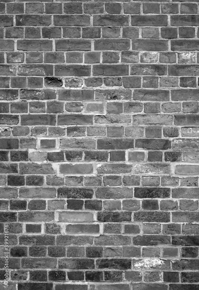 Old English brick wall black and white background. Stock Photo | Adobe ...